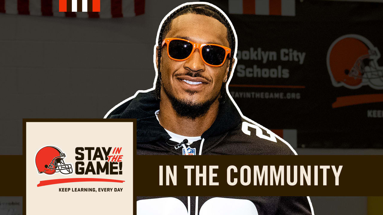 Grant Delpit Back to School with Brooklyn Elementary | Cleveland Browns
