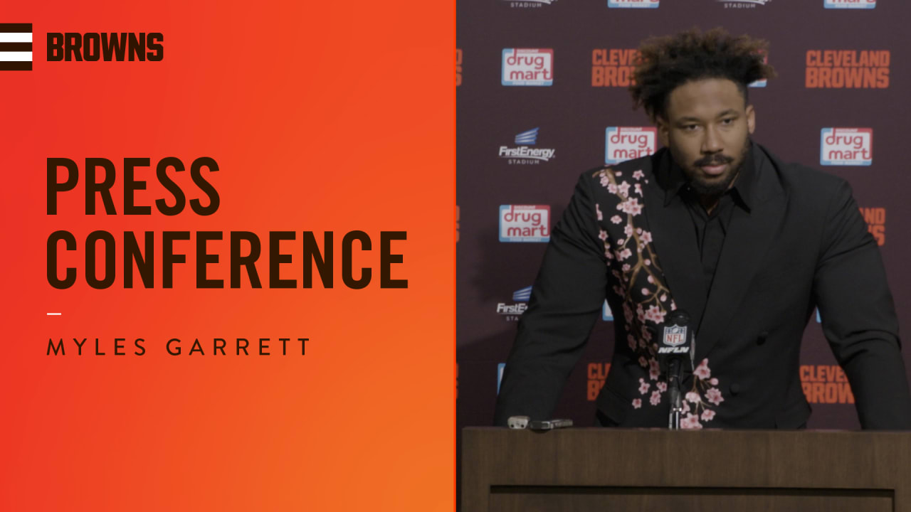 Myles Garrett Postgame Press Conference vs. Saints