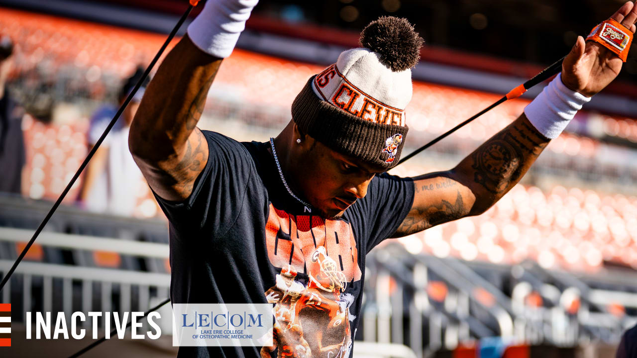 Browns announce Week 6 inactives vs. 49ers