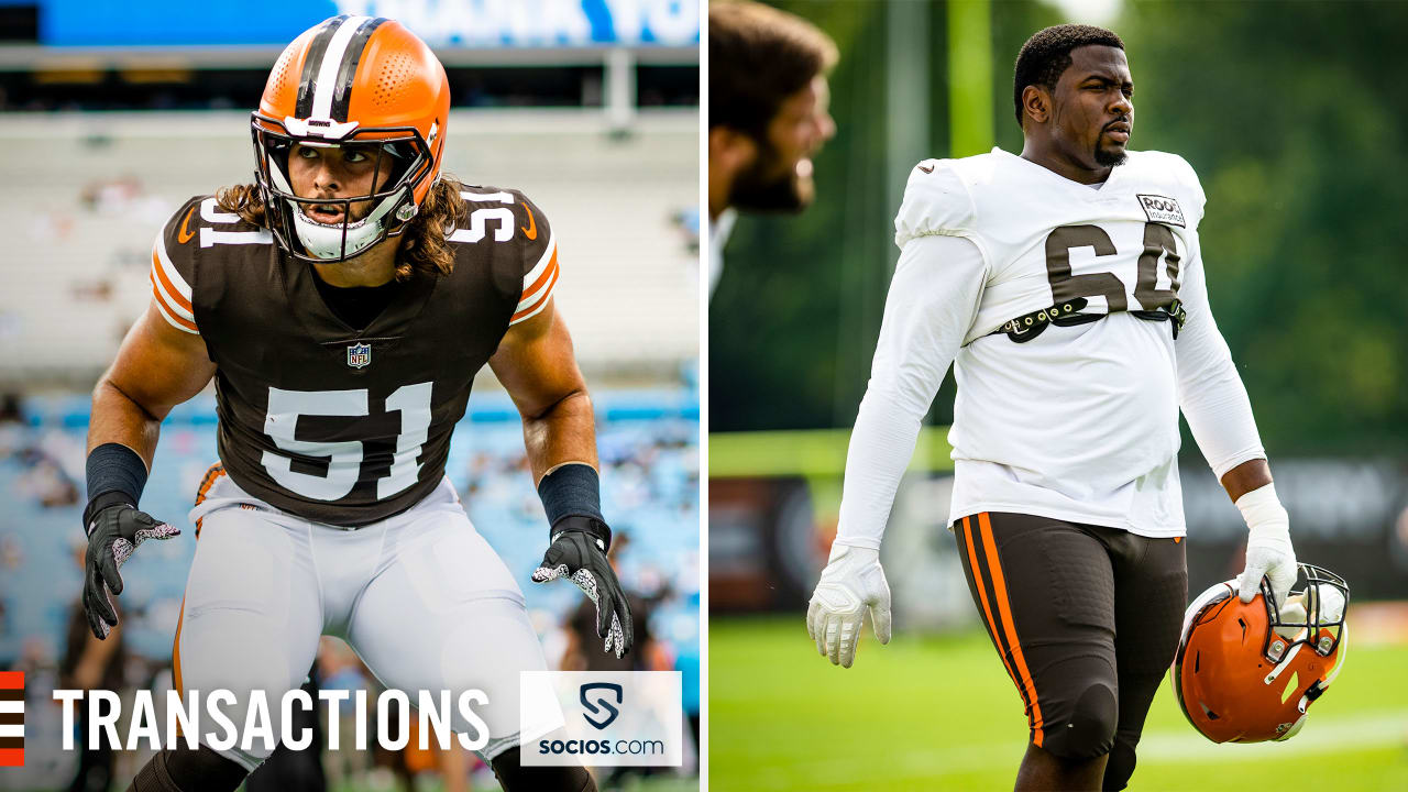 Browns elevate LB Jordan Kunaszyk and DT Roderick Perry II to active roster