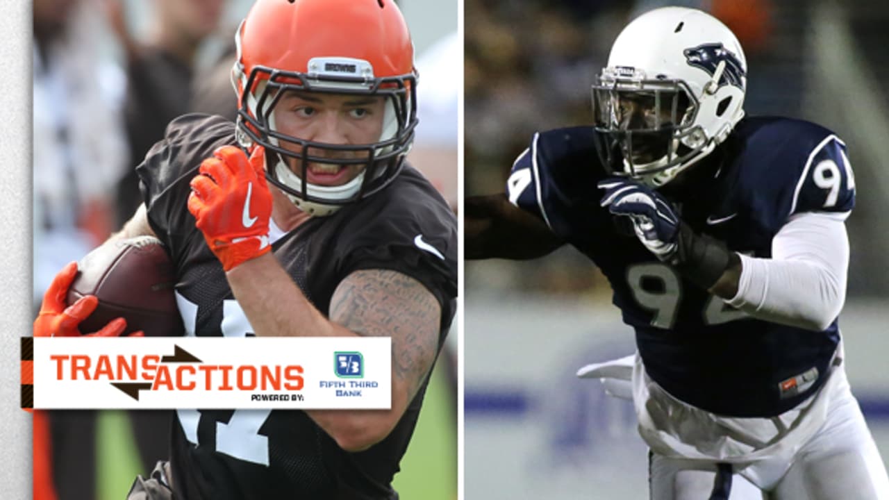 Browns sign TE Julian Allen, DL Lenny Jones