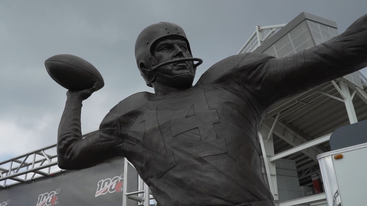 Browns Unveil Otto Graham Statue