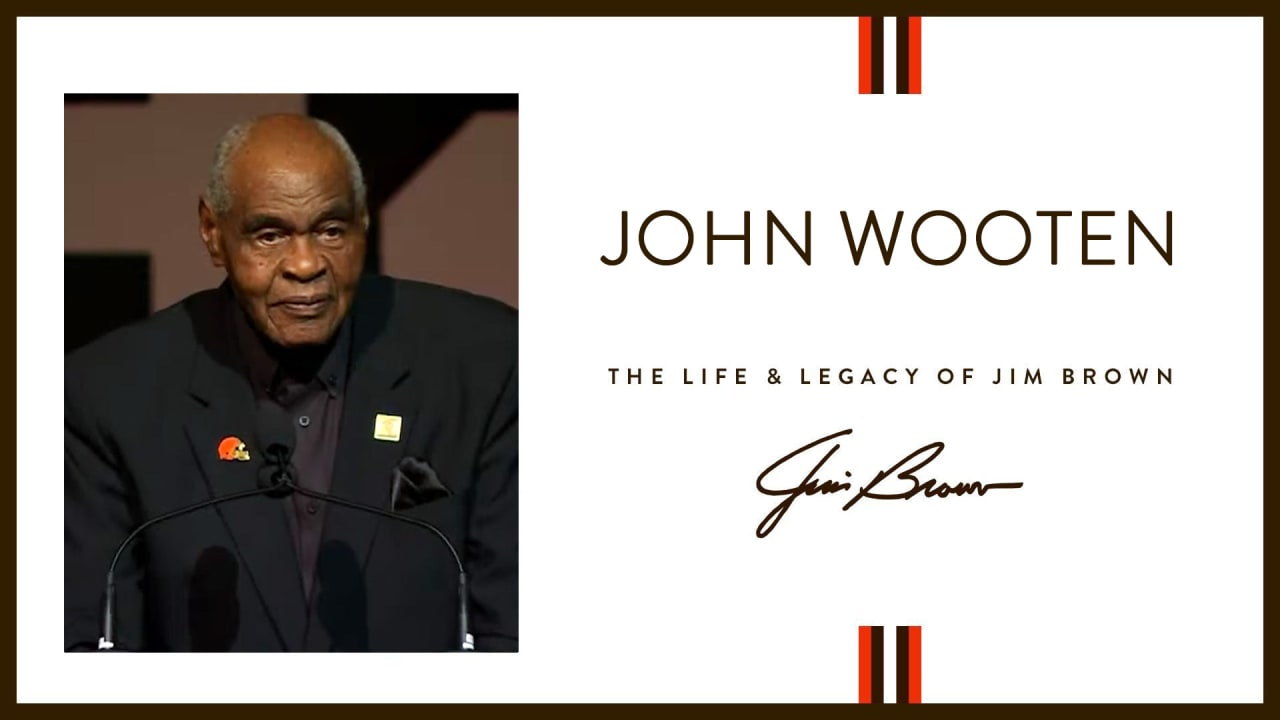John Wooten at the Jim Brown Celebration of Life