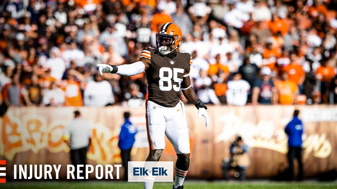 Injury Report: Browns rule out 4 players, list 4 others as questionable ...