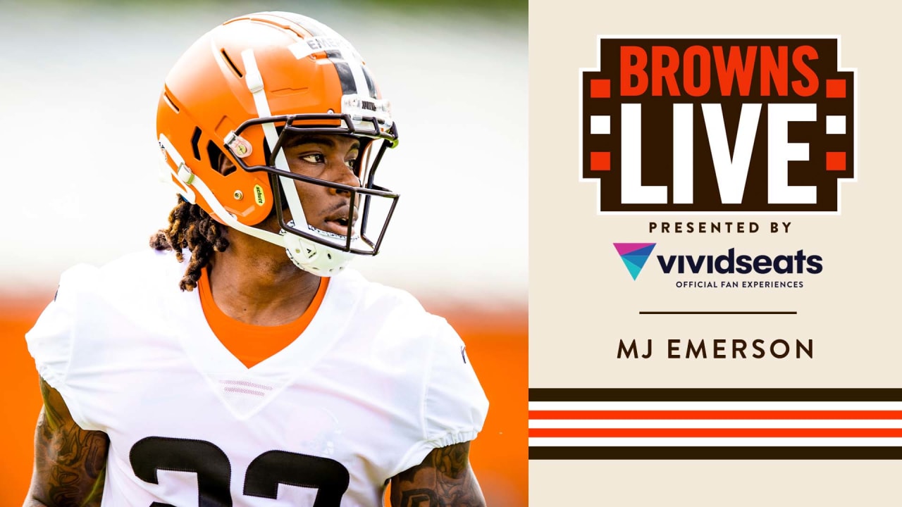 Exclusive interview with MJ Emerson on Browns Live