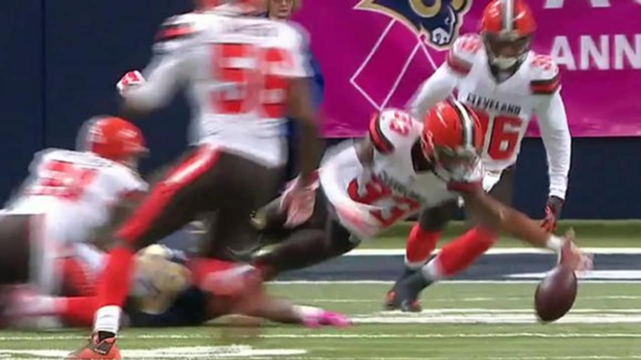 Rams Jared Cook fumbles ball away