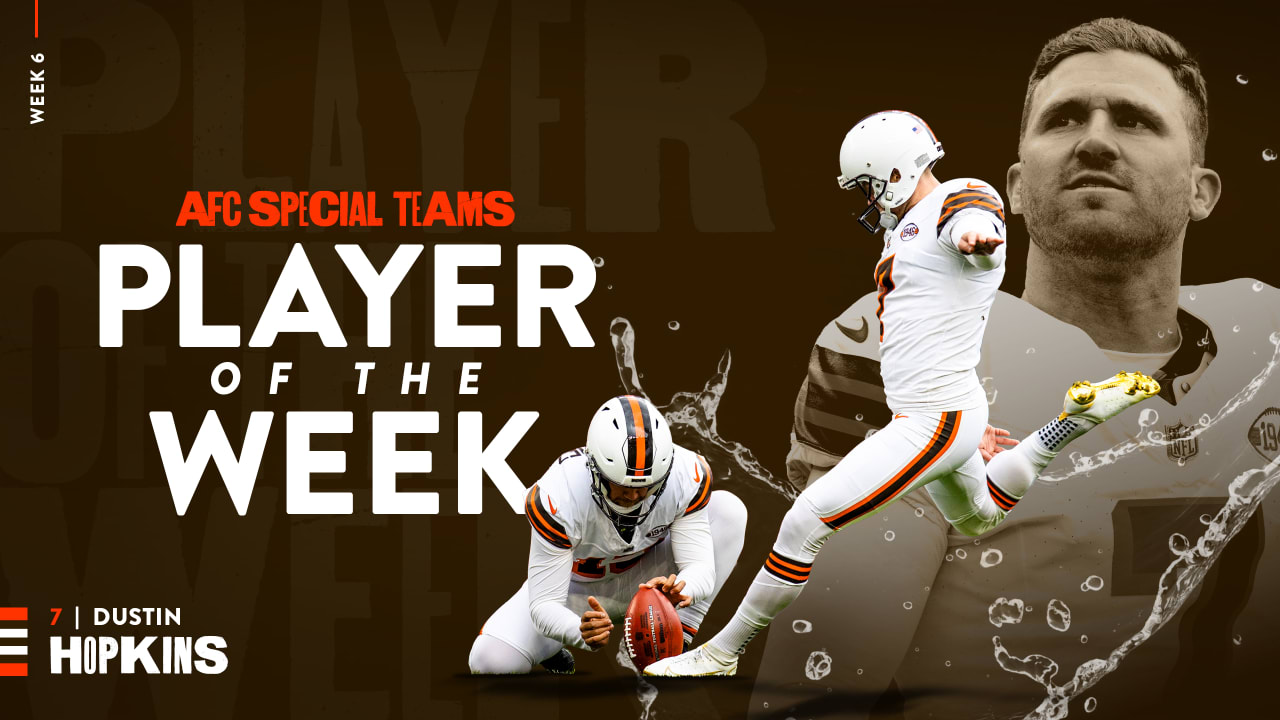 Dustin Hopkins named AFC Special Teams Player of the Week for Week 6