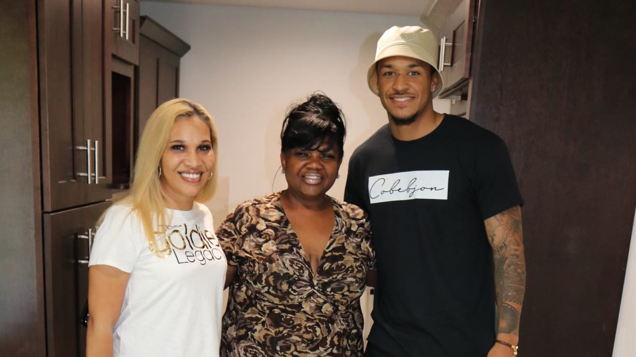 Grant Delpit helps Houston mother replenish home following damages from ...