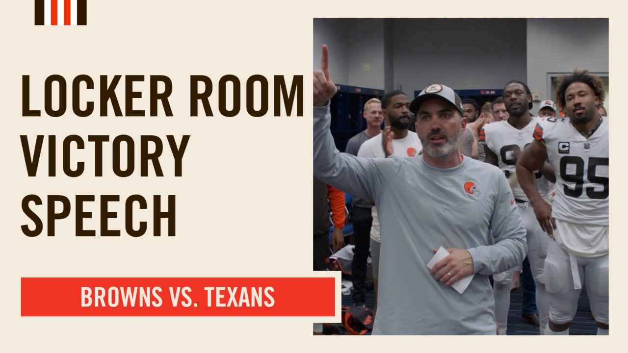 Locker Room Victory Speech vs. Texans