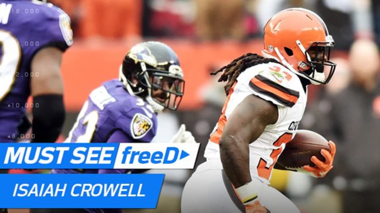 freeD: Isaiah Crowell finds a hole in the Ravens D-line and bursts ...