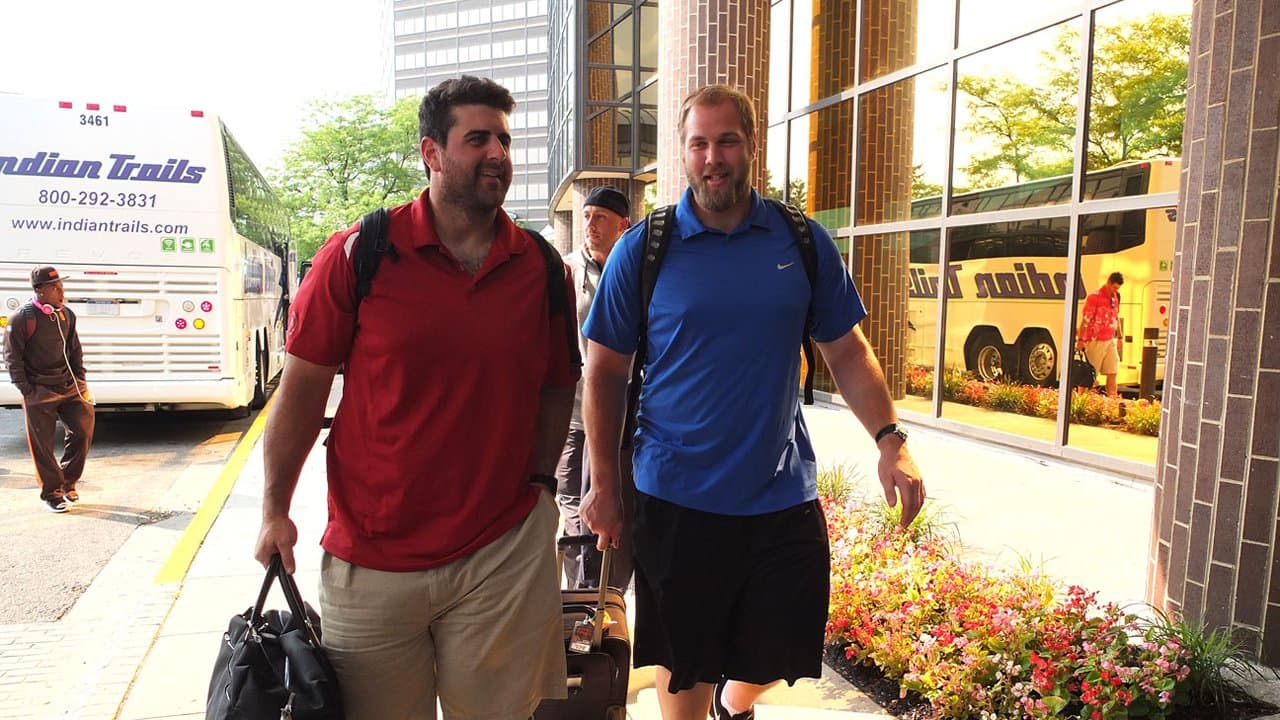 Team Arrival In Detroit