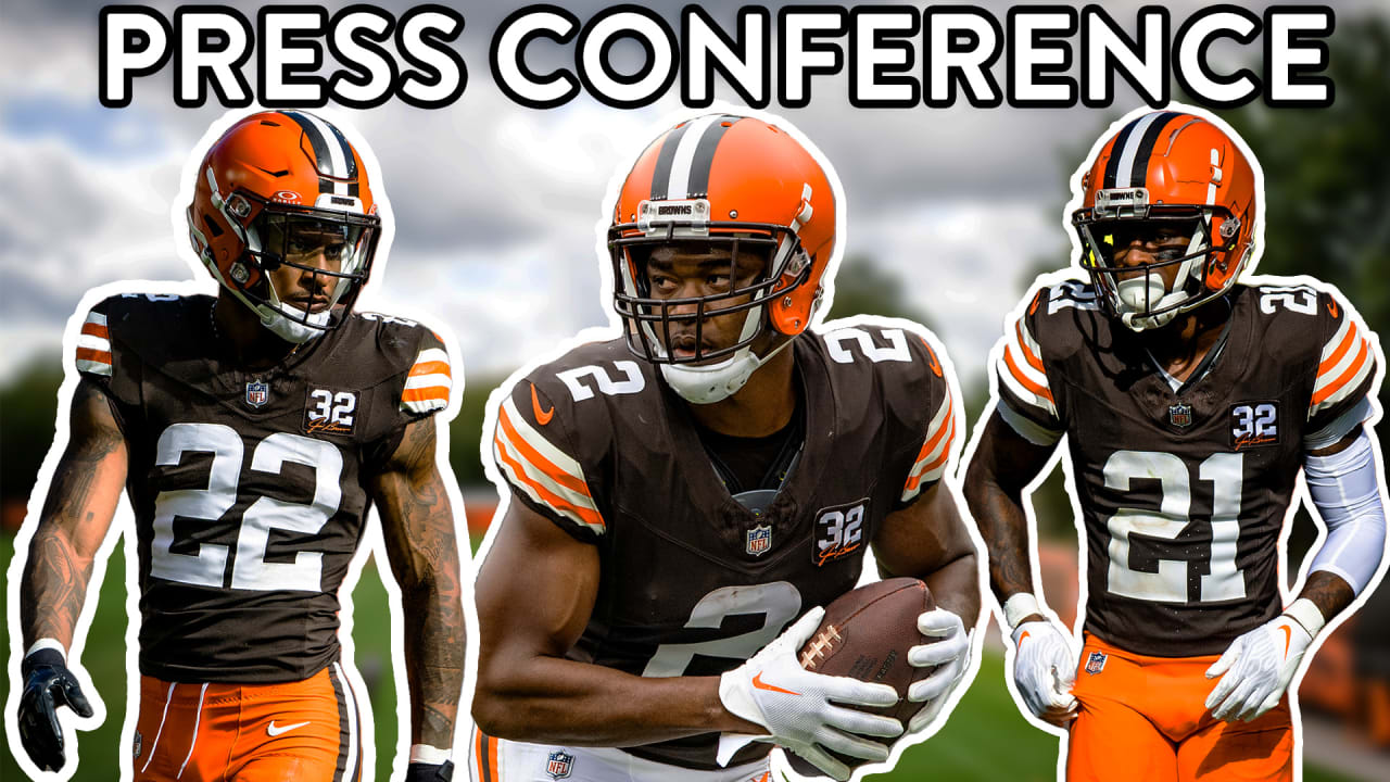 Grant Delpit, Amari Cooper & Denzel Ward Press Conferences | Cleveland ...