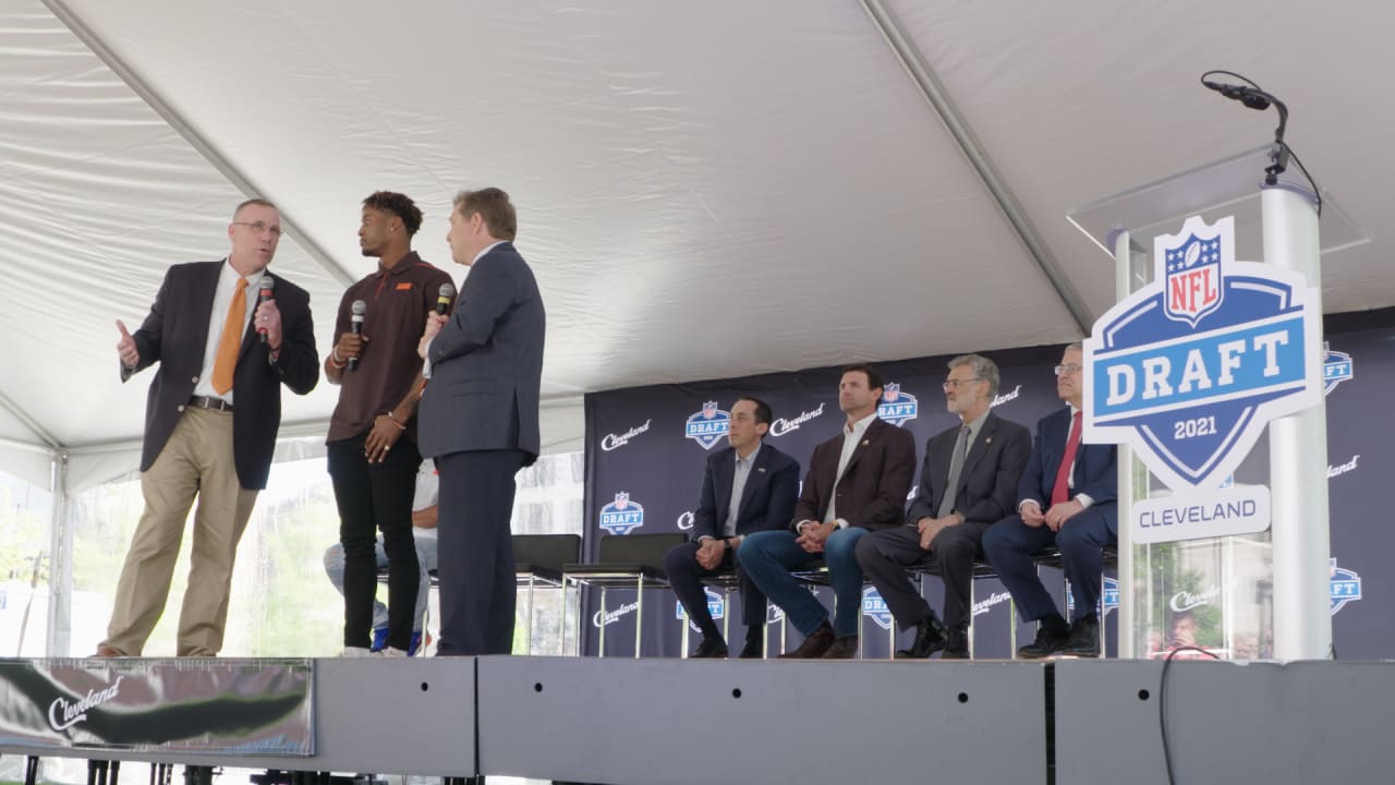 2021 NFL Draft Press Conference from Downtown Cleveland