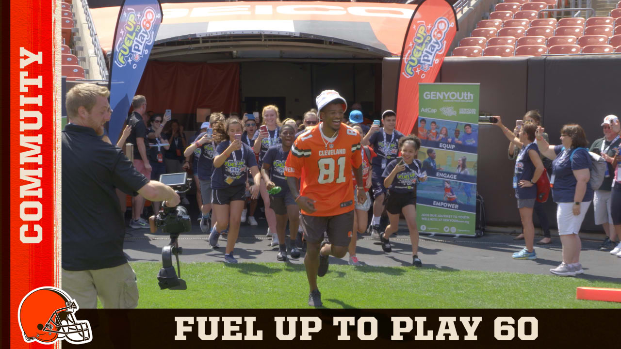 Fuel Up To Play 60 10 year anniversary at FirstEnergy Stadium
