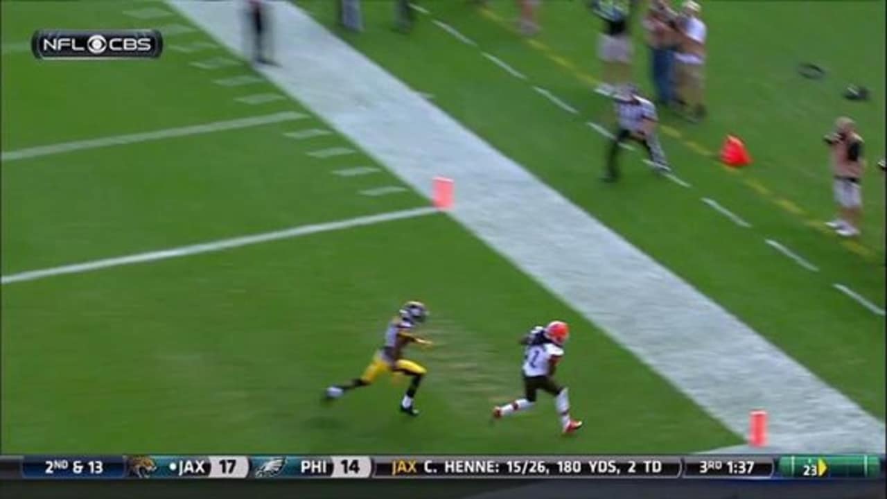 Brian Hoyer 9-yard TD pass to wide receiver Travis Benjamin
