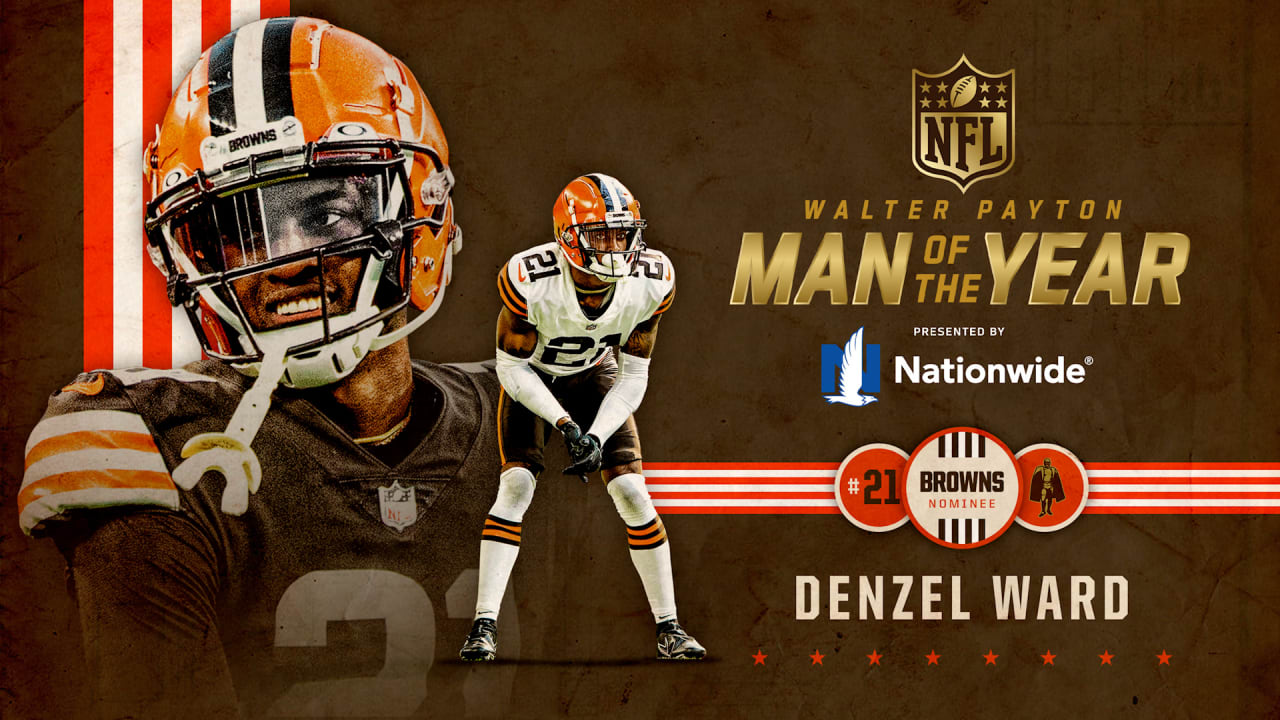 Denzel Ward named Cleveland Browns 2021 Walter Payton Man of the Year