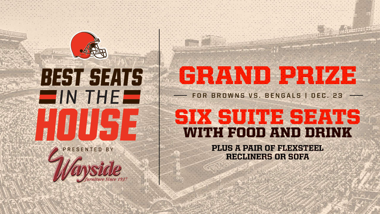 Watch the Browns in the best seats at FirstEnergy Stadium