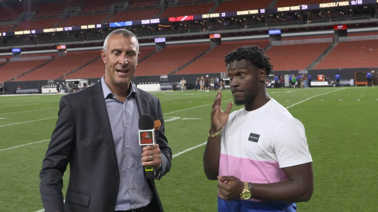 Dontrell Hilliard Postgame Interview vs. Lions