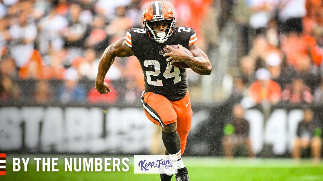 By the Numbers: Nick Chubb rushes for over 100 yards, Browns' defense ...