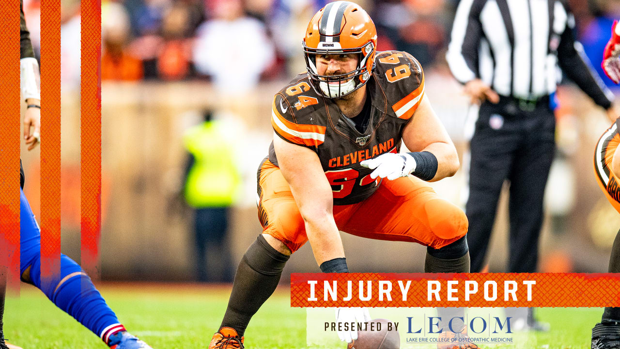 Injury Report: Browns rule out 1 player, list 4 starters as ...
