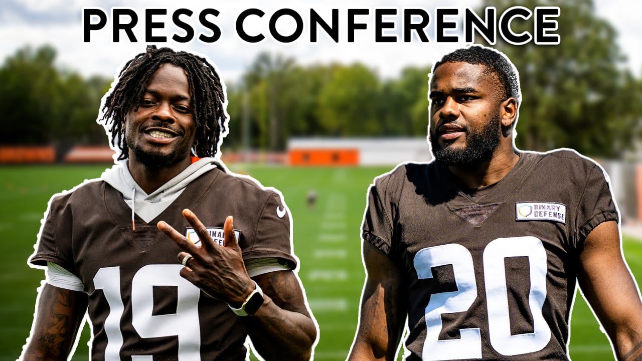 Marquise Goodwin & Pierre Strong Press Conference | Cleveland Browns