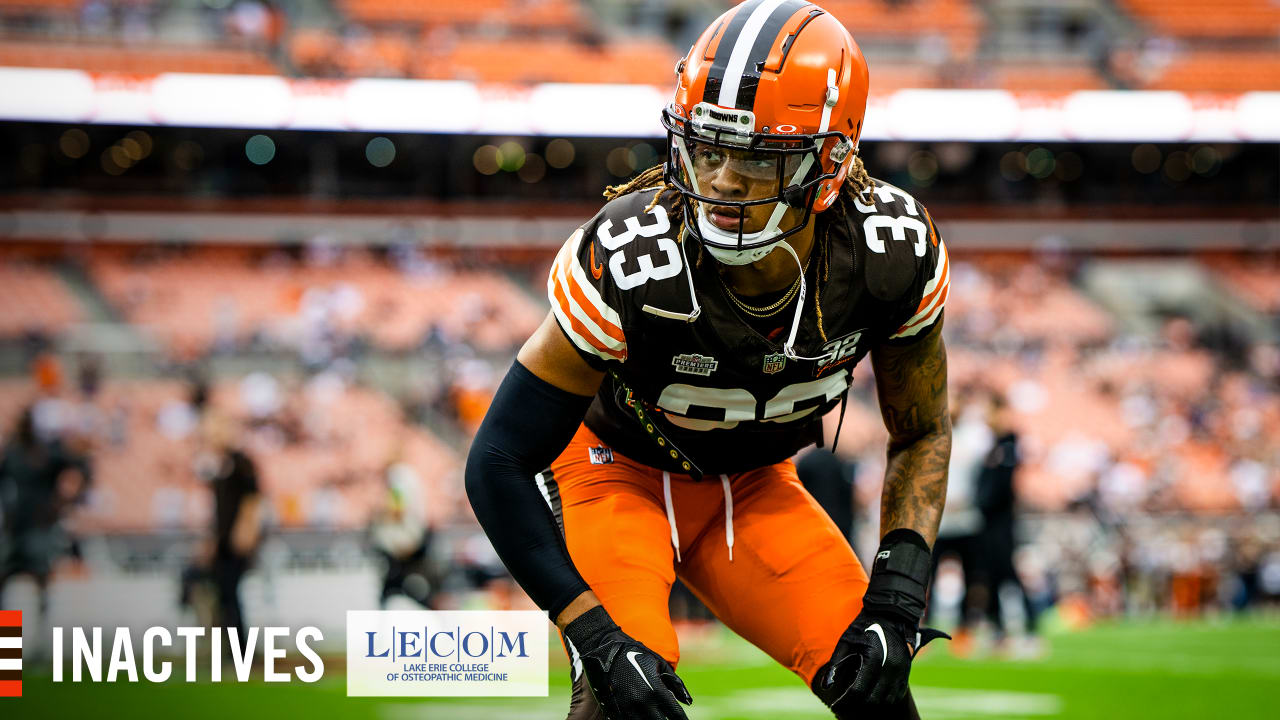 Browns announce Week 3 inactives vs. Titans