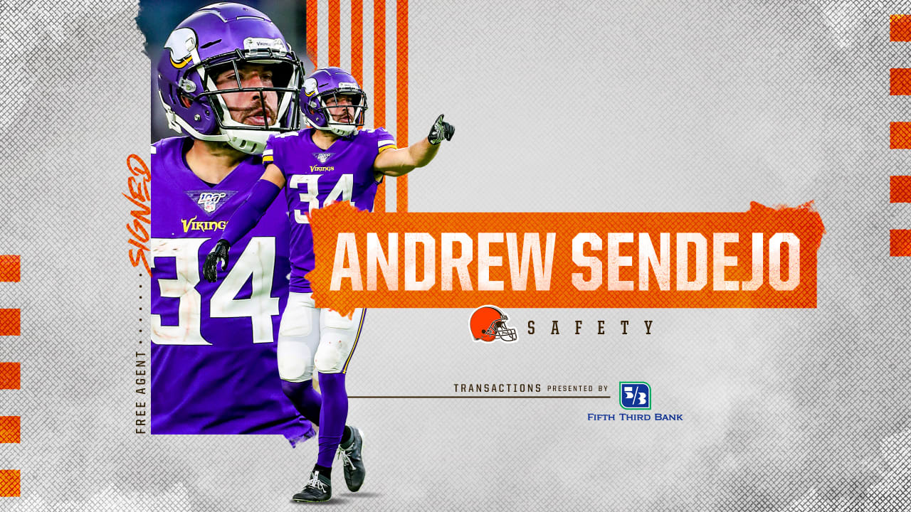Browns add veteran Andrew Sendejo to growing safety room