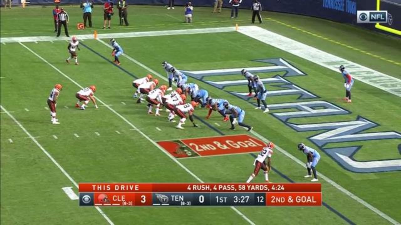 Landry shows incredible control on toe-tap TD