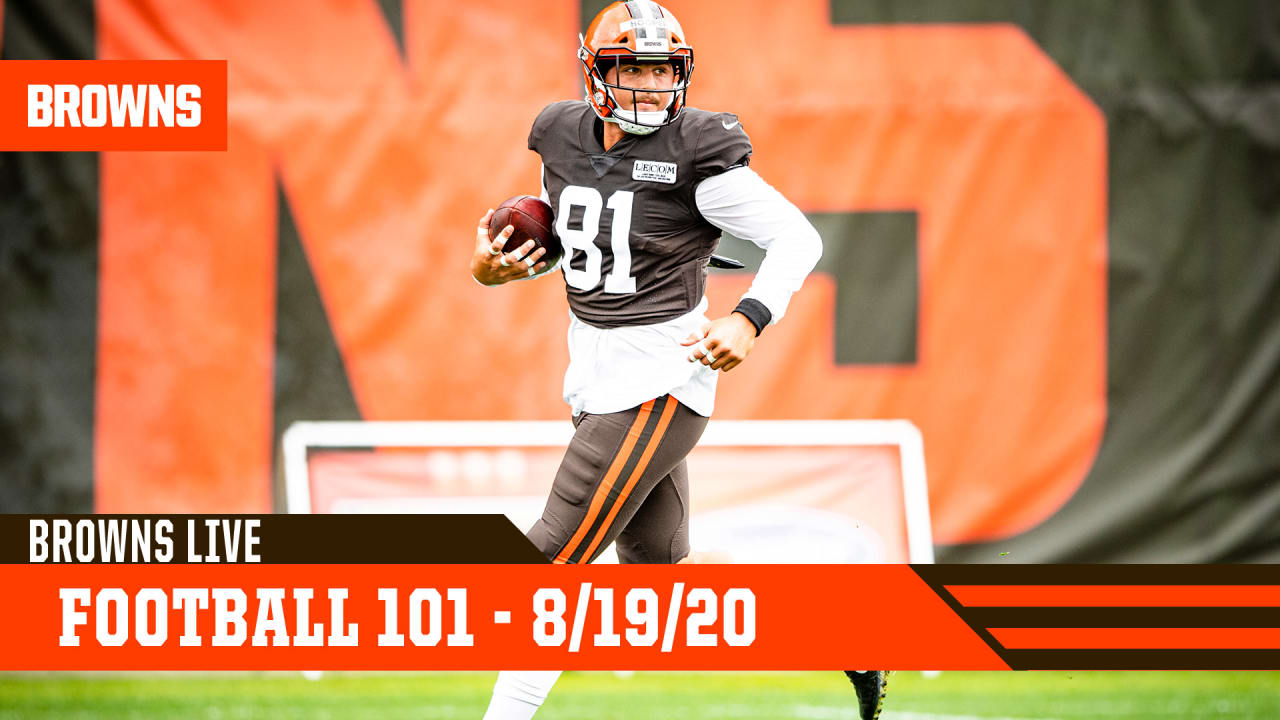 Browns Live: Football 101 - Tight Ends Running Seam Routes