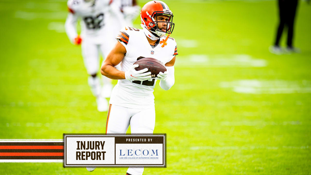 Injury Report: Browns list 3 players out, 2 questionable vs. Titans