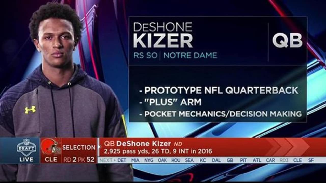 Jim Brown announces Browns' selection of DeShone Kizer No. 52 in the ...