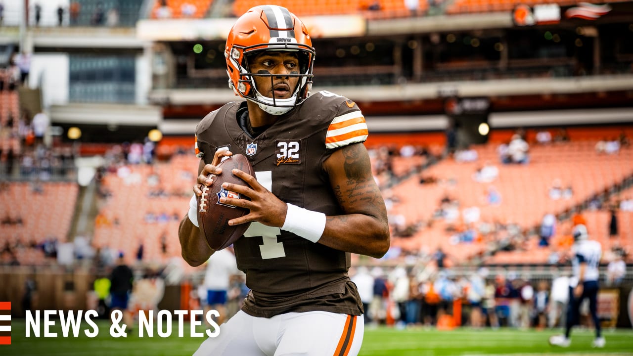 News and Notes: QB Deshaun Watson did not practice outside on Monday