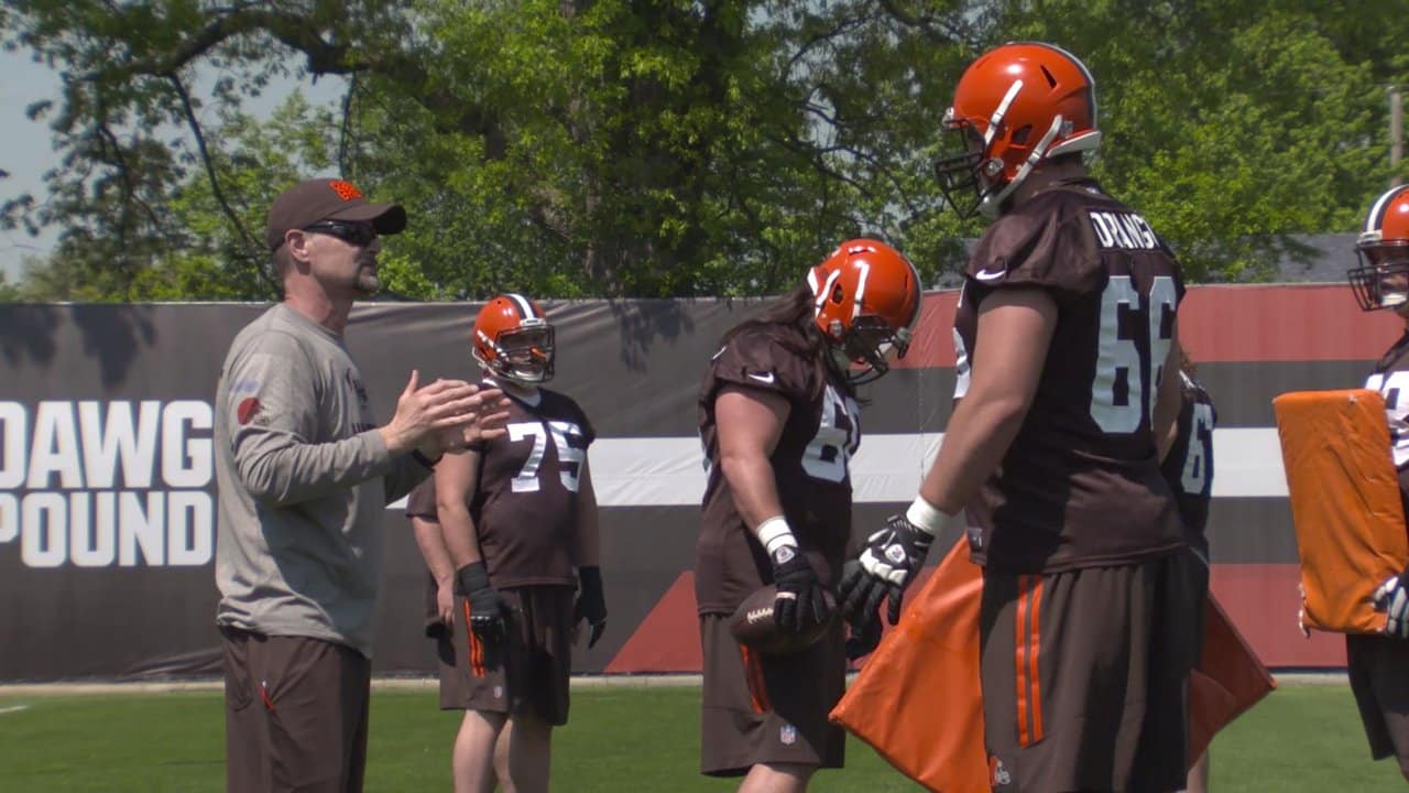 Coach Hunter brings intensity to Offensive Line