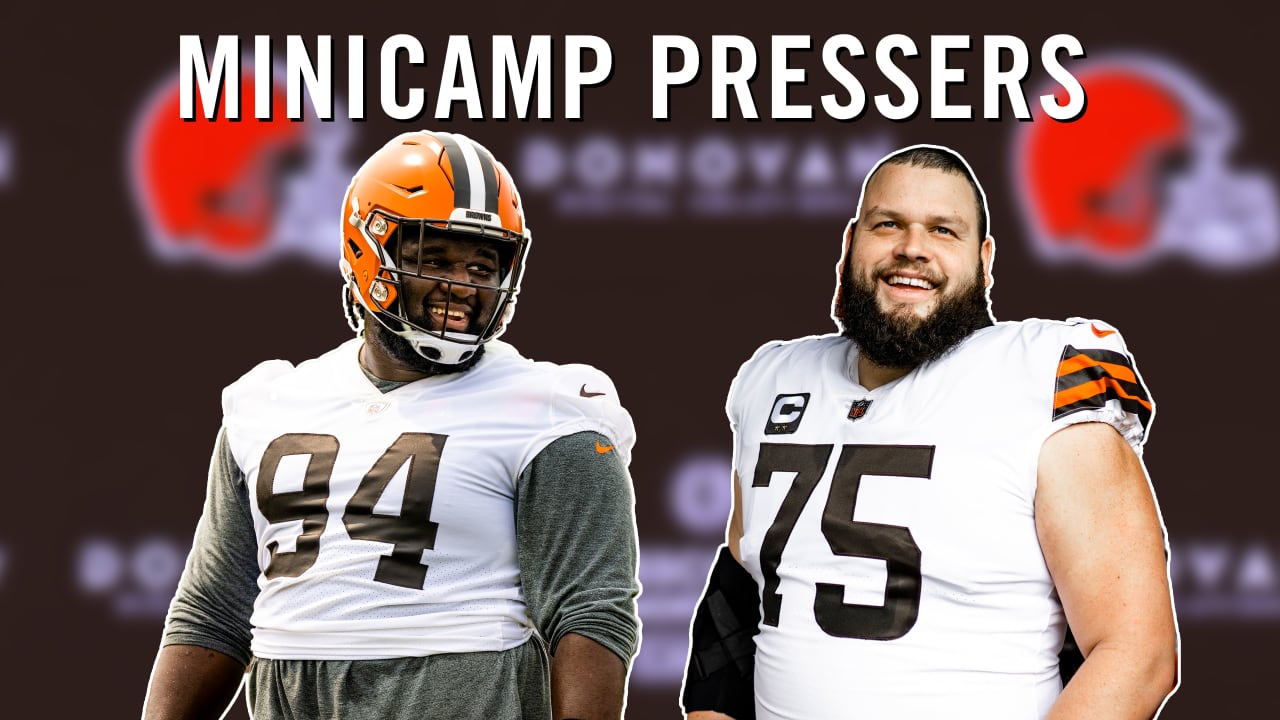 Dalvin Tomlinson and Joel Bitonio Mandatory Minicamp Press Conferences | Cleveland Browns
