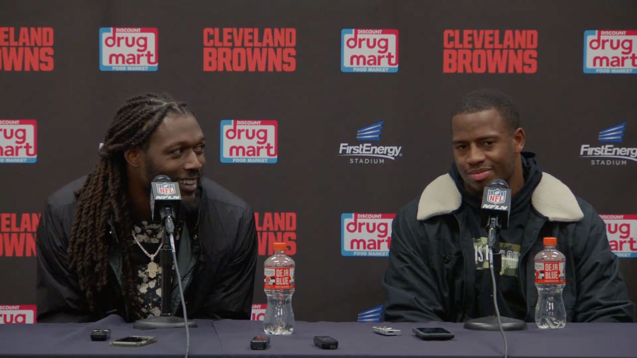 Jadeveon Clowney and Nick Chubb Postgame Press Conference vs. Ravens