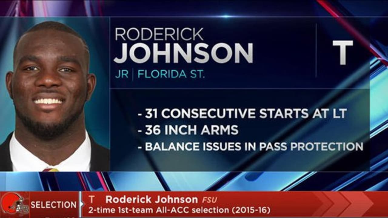 Browns select Roderick Johnson No. 160 in the 2017 NFL Draft