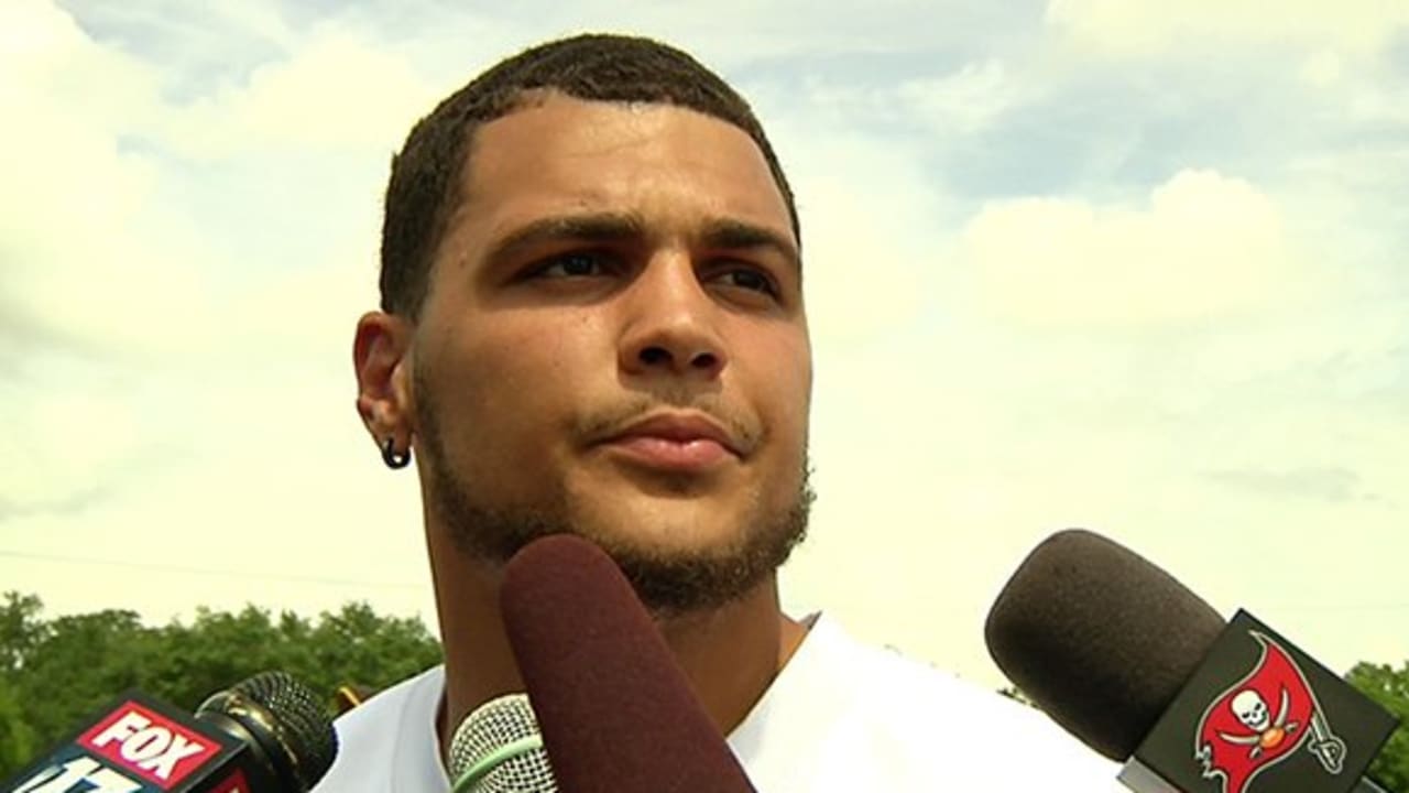 Mike Evans Talks to the Media