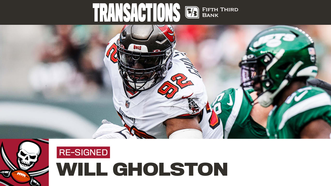 Will Gholston Signs On for 10th Season in Tampa