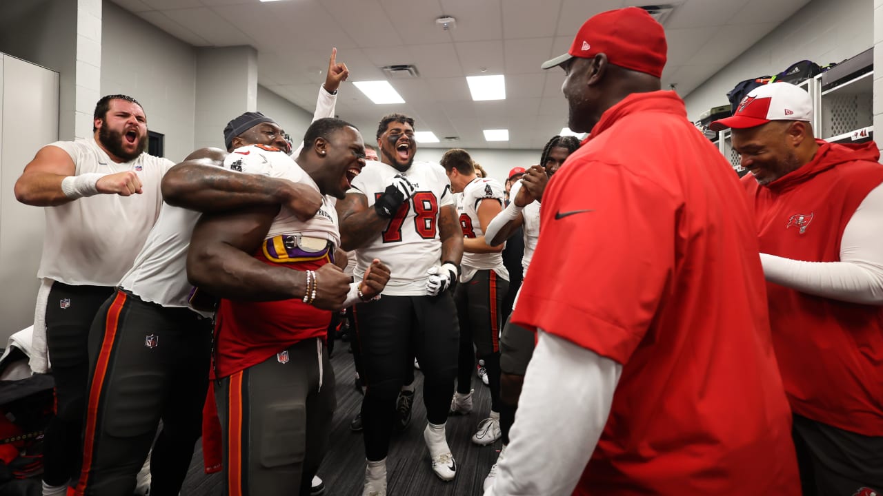 Postgame Victory Speech | Bucs vs. Vikings Week 1 2023