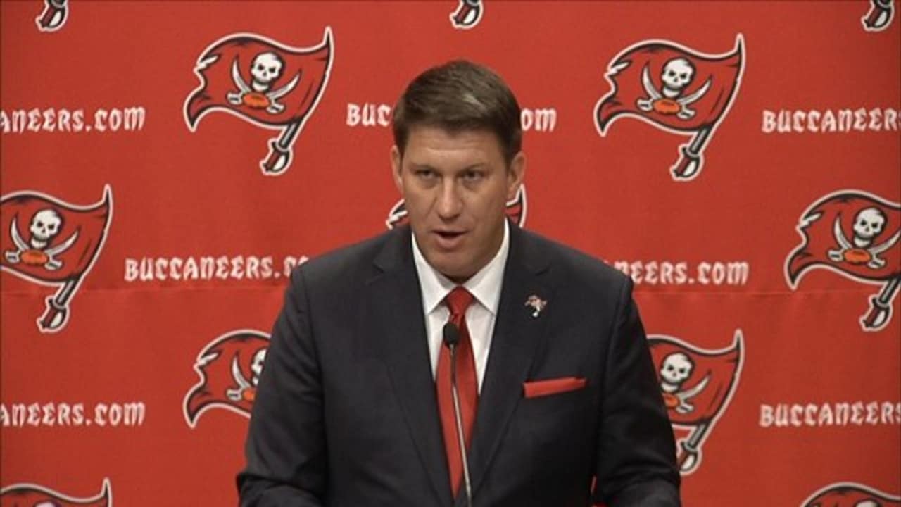 Press conference with GM Jason Licht