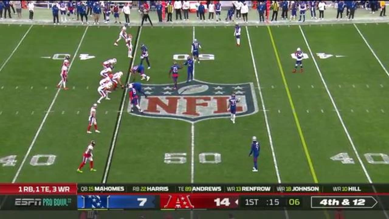 Winfield Jr Interception Return for TD in 2022 Pro Bowl | Highlights