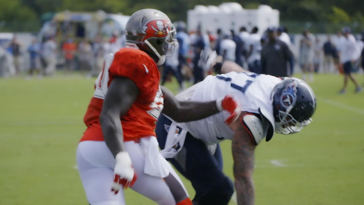 Jason Pierre-Paul vs. Titans' Taylor Lewan | Bucs Training Camp Highlight