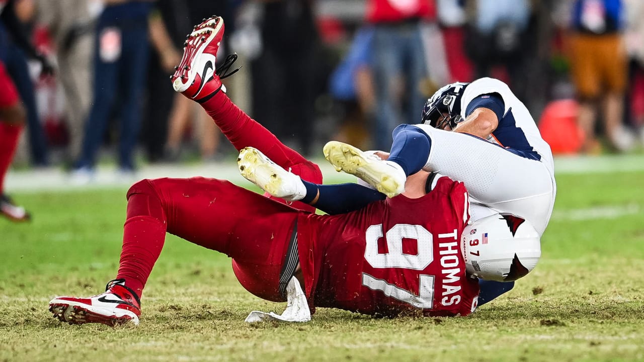 HIGHLIGHT: Thomas Wins Around The Edge To Sack Stidham