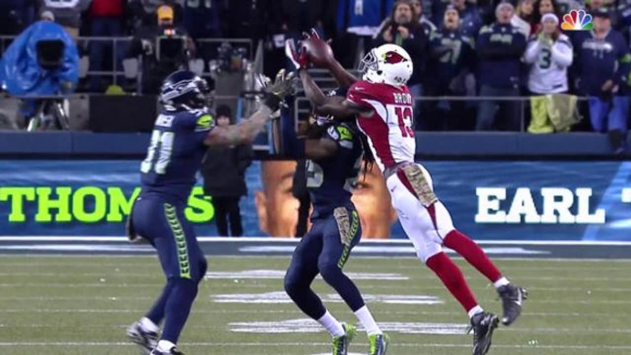 Highlight: Jaron Brown snatches near interception