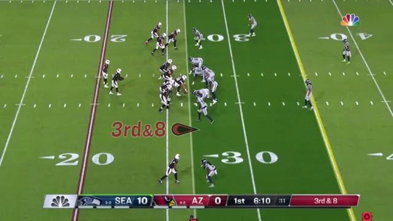 Murray Escapes Collapsing Pocket On Third Down