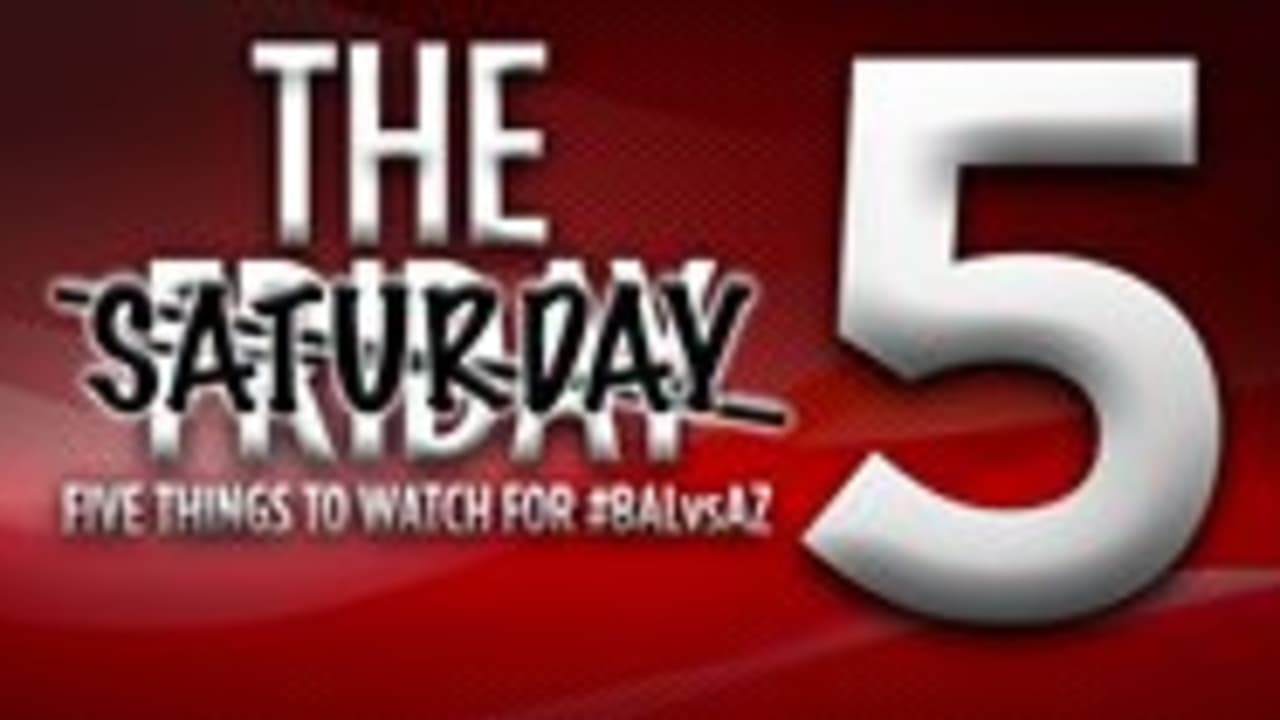 Saturday Five: Ravens at Cardinals