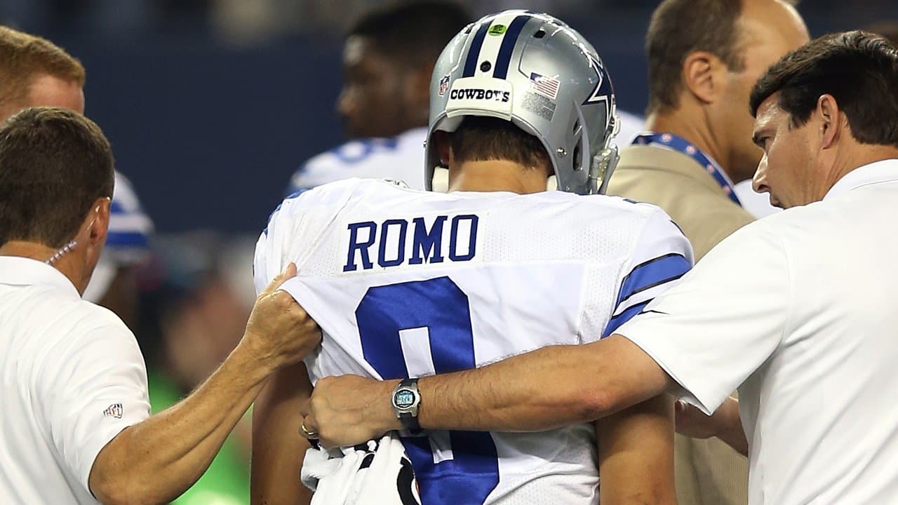 Tony Romo gives update on back injury