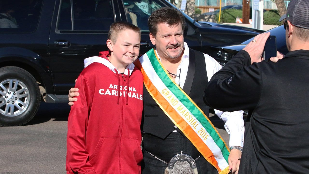 Michael Bidwill as St. Patrick's Grand Marshal