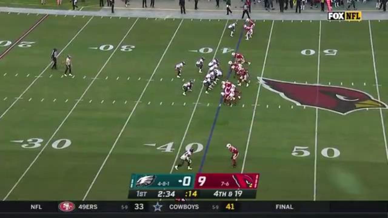 Punt Block Sets Up Cardinals At Eagles' 6-Yard Line