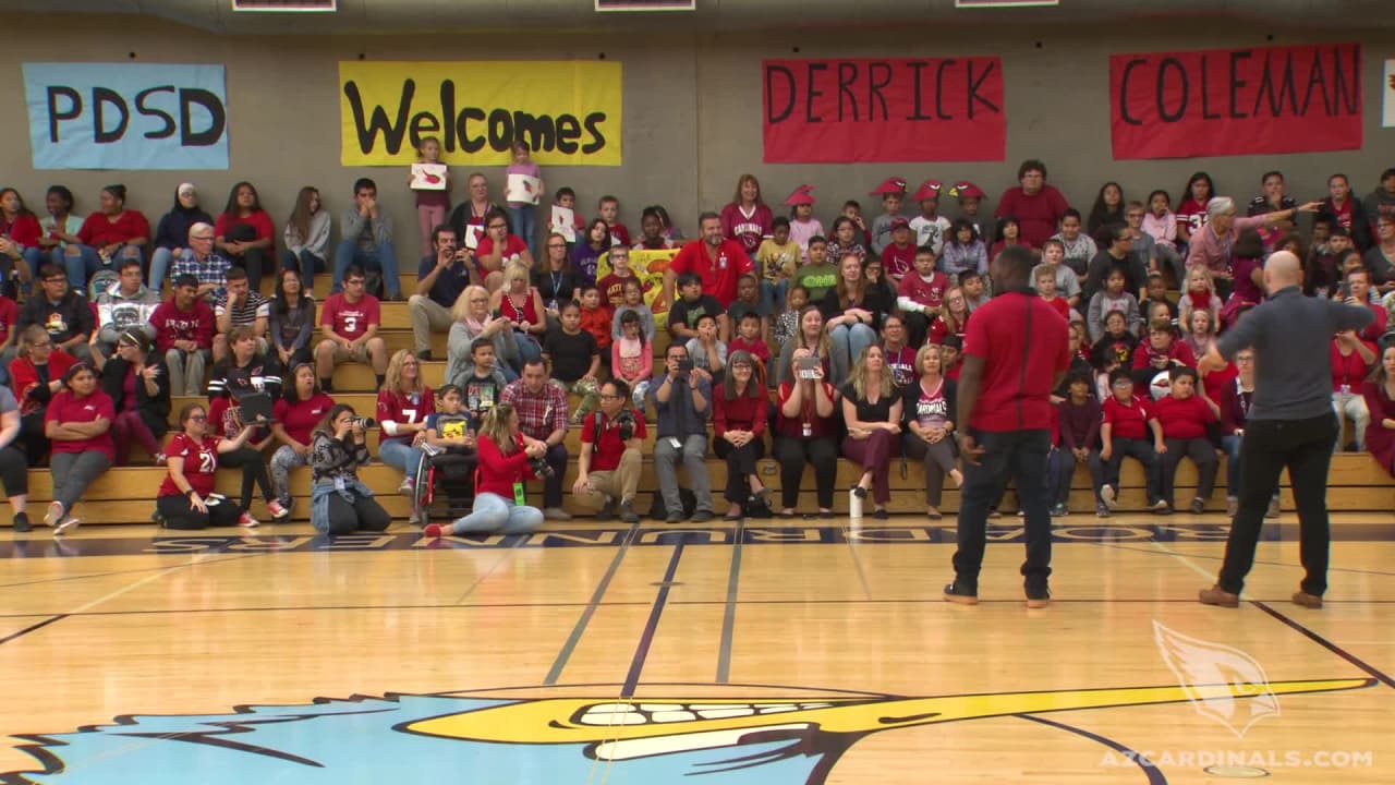 Derrick Coleman Speaks To Deaf Schoolchildren